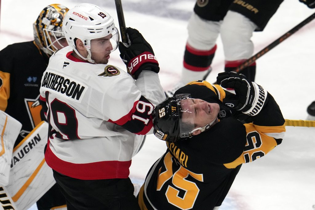 Pinto scores twice as Senators blank Penguins - Herald-Standard